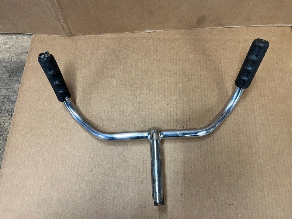 Schwinn Prewar 24" Bicycle Handlebars Gooseneck & Grips | eBay