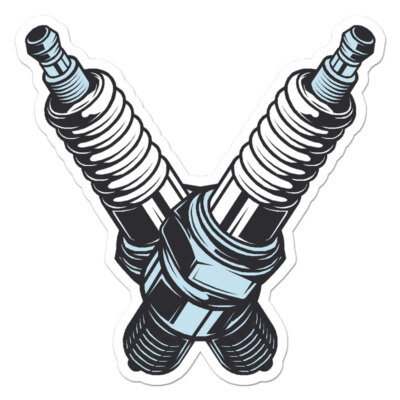 Spark Plugs, Vinyl Decal Sticker, Indoor Outdoor, 3 Sizes, #11450 | eBay