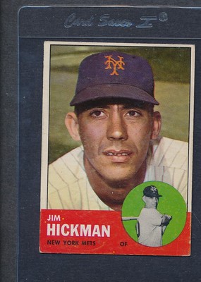 1963 Topps #107 Jim Hickman Mets VG *135 | eBay