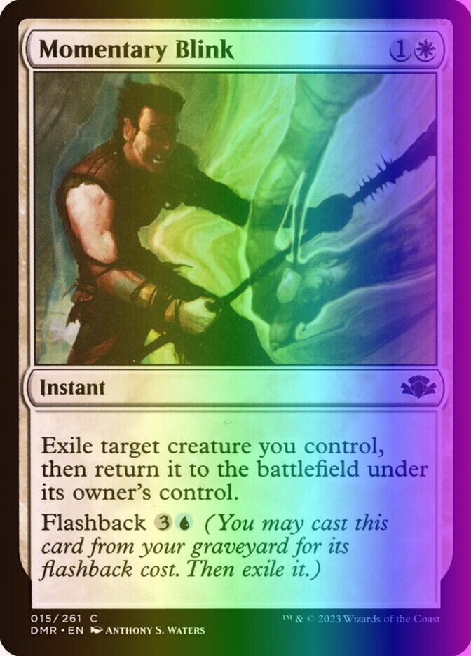MTG Magic the Gathering Momentary Blink (15/481) Dominaria Remastered NM FOIL | eBay