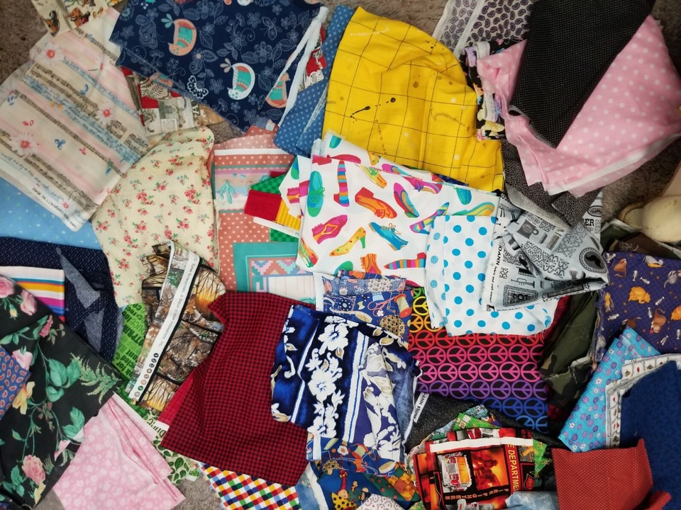 Grab Bag Vintage And New Quilting Cotton Fabric Moda Many Designers ...