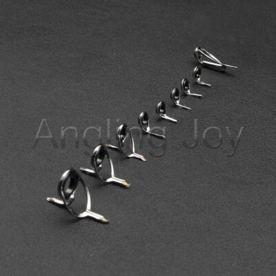 9 pcs Set Casting Fishing Rod Guides Eye Line Ring for Rod Building and ...