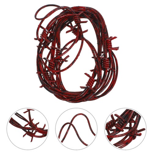 Plastic Barbed Wire Halloween Props Scary Masquerade Decorations Wires ...