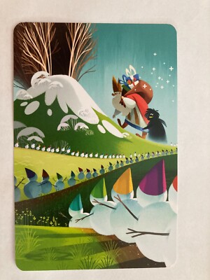 DIXIT MERRY CHRISTMAS PROMO Card Dized Kickstarter Snowman Santa Gifts ...