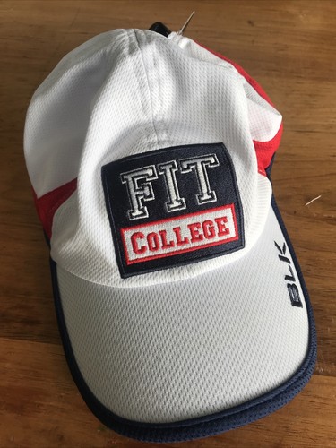 BLK FIT COLLEGE SPORTS CAP WHITE EXERCISE HAT ADJUSTABLE EMBROIDERED | eBay
