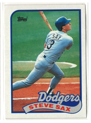 1989 Topps Baseball # 40 Steve Sax Los Angeles Dodgers | eBay