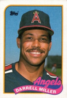 1989 Topps #68 Darrell Miller Catcher & OF California Angels FREE ship ...