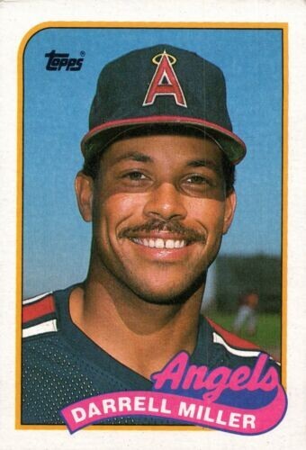 1989 Topps #68 Darrell Miller Catcher & OF California Angels FREE ship ...