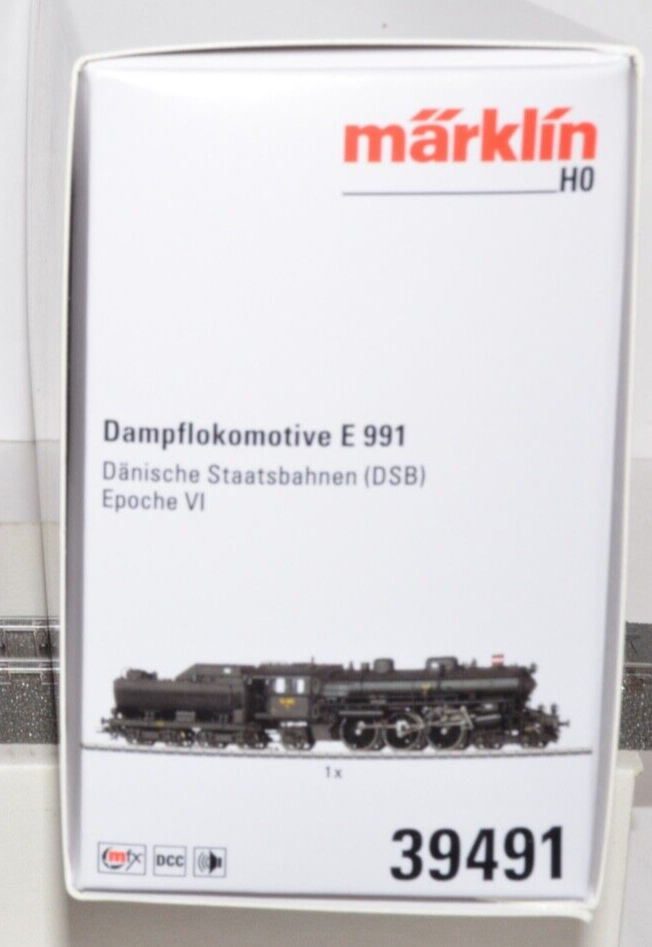 Marklin 39491 DSB Danish Railways Class E Steam loco mFx Digital Sound ...