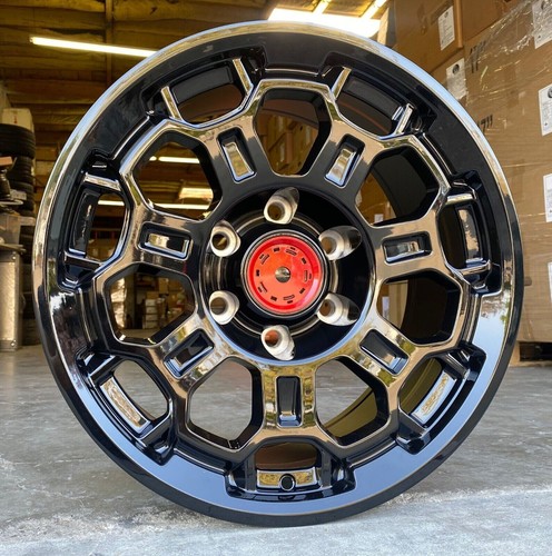17x8 Wheels For Toyota 4Runner Tacoma FJ GX470 6x139.7 +5 Gloss Black ...