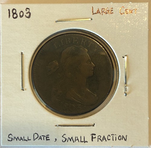 1803 Draped Bust Large cent small date & small fraction. 217 Years Nice ...