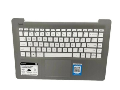 NewGenuine HP Stream 14-CB 14-DS 14-CB121D Palmrest Touchpad Keyboard ...