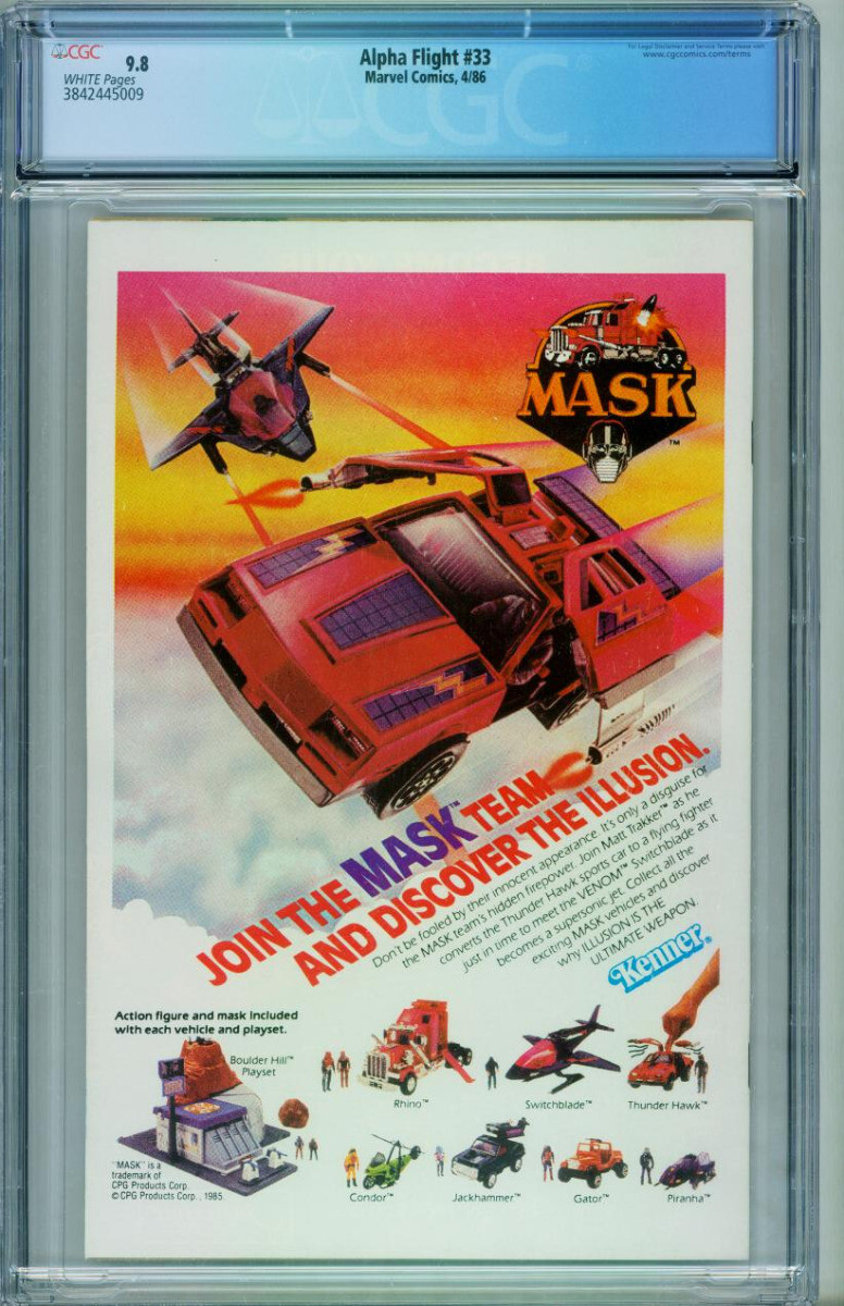 ALPHA FLIGHT #33 CGC 9.8-Lady Deathstrike first appearance-x-men ...