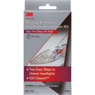 3M Auto Restore and Protect Headlight Restoration Kit Use On Plastic ...