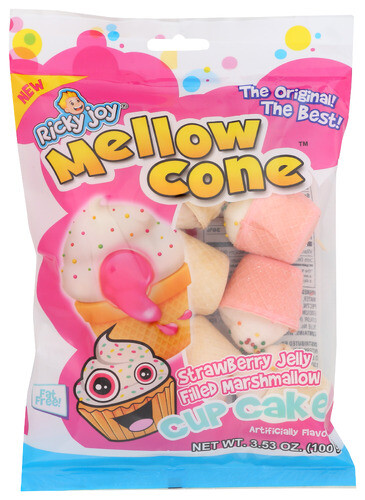 Ricky Joy Cupcake Strawberry Mellow Cone 3.53 oz (Pack Of 18) | eBay