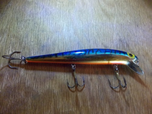 (HTF) Storm Pre Rapala Shallow THUNDERSTICK Blue Mackeral SUPER CLEAN 4 ...