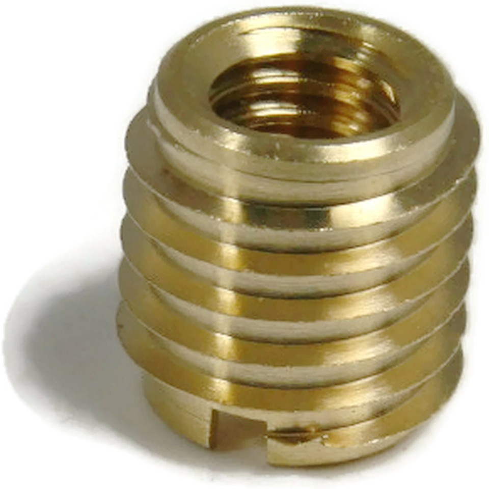 Metric Thread Insert for Wood EZ-LOK Brass #400 Series Threaded Wood ...