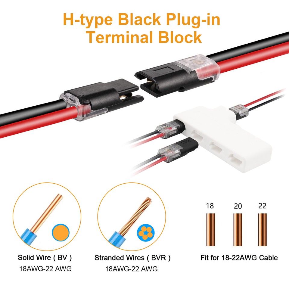 Waterproof 2 Pin Way Plug Electrical Wire Cable Snap Connectors ...