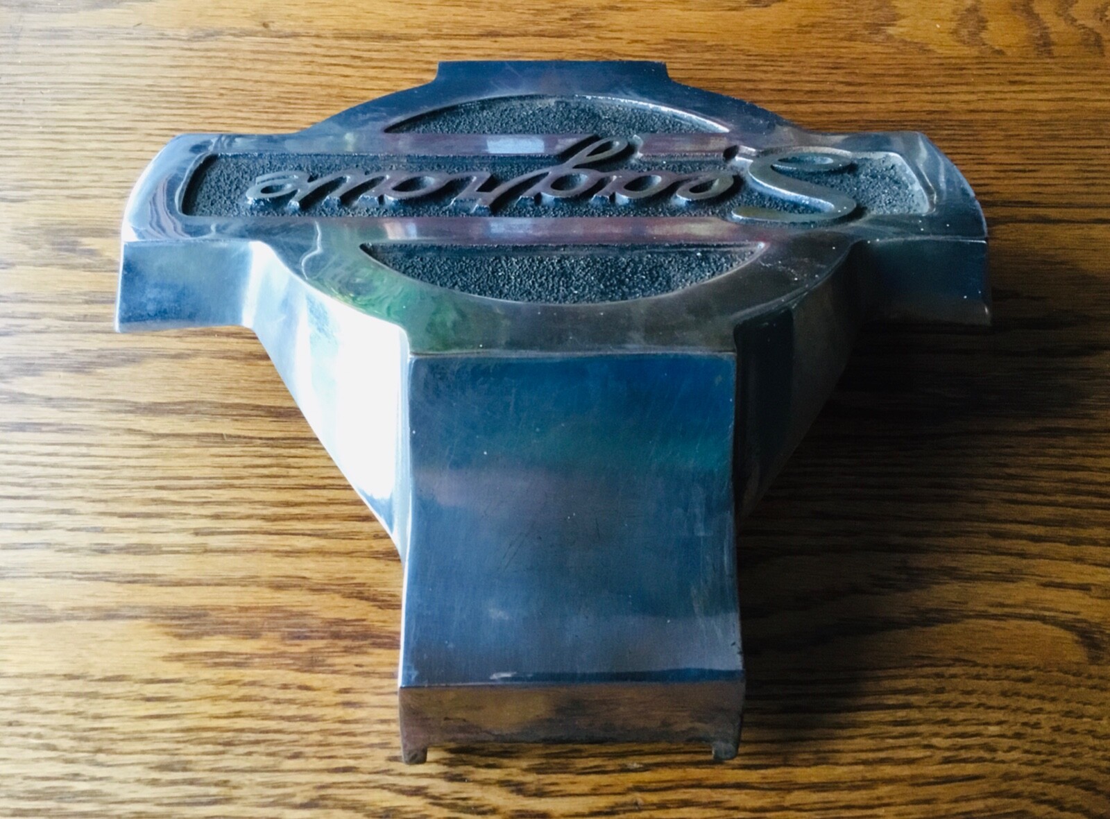 1950s Seagrave Fire Truck GRILLE EMBLEM vtg exterior trim nameplate | eBay