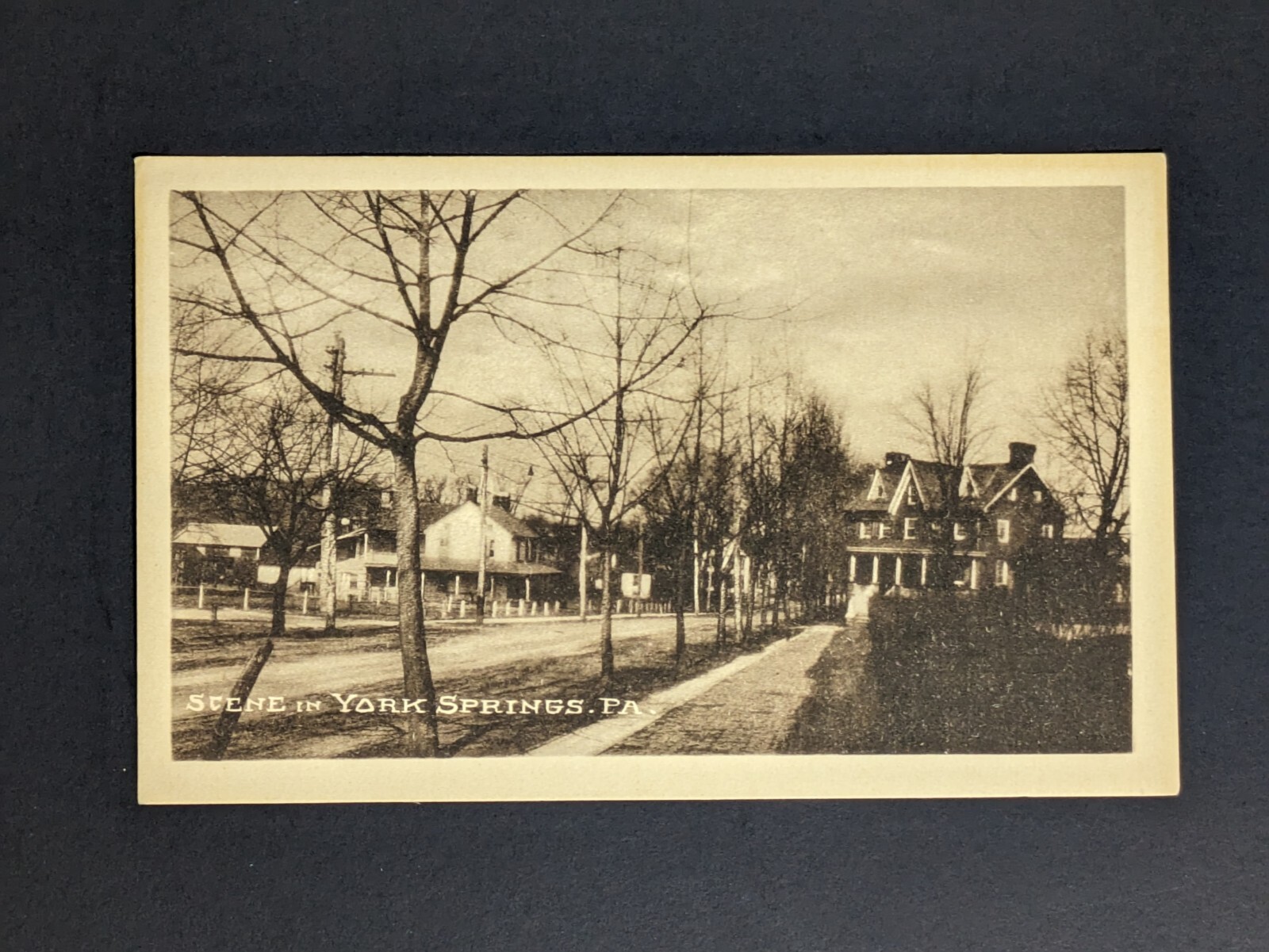 Rare Scene In York Springs Pennsylvania Divided Back Postcard Dirt Road ...