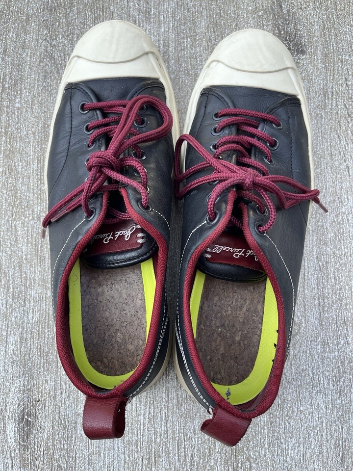 Converse Jack Purcell Lunarlon Cork Sole Black Leather 153613C Sz 9 ...