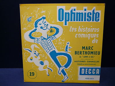 OPTIMISTE N°19 MARC BERTHOMMIEU Histoires canailles 455601 | eBay