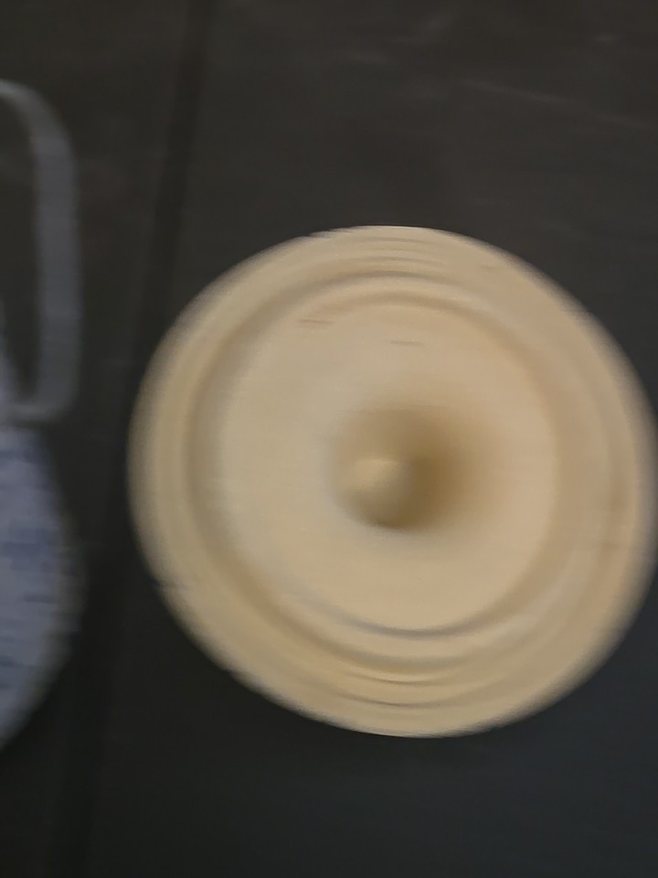 Genuine VTG 1950’s Cobalt Blue Spatter Canister Crock with Metal Bail ...