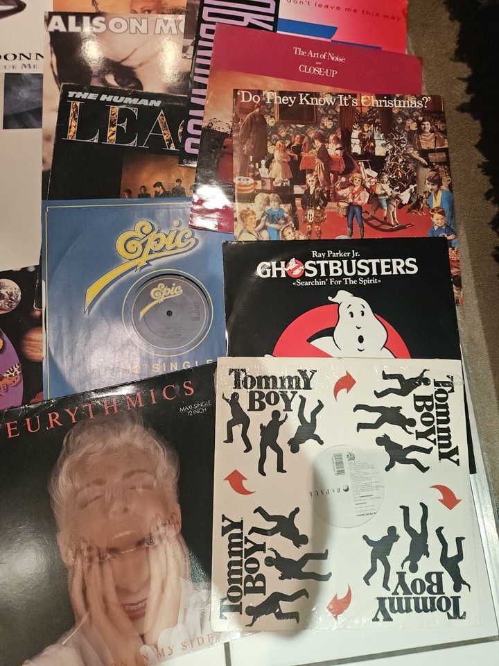 80s Vinyl job lot (2) 30 records madonna kylie erasure eurythmics ...