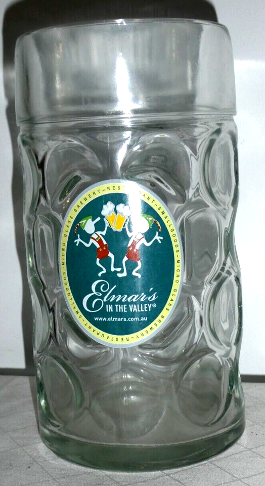1 Elmars in The Swan Valley Micro Brewery Sturdy Glass Beer Mug 1ltr or ...