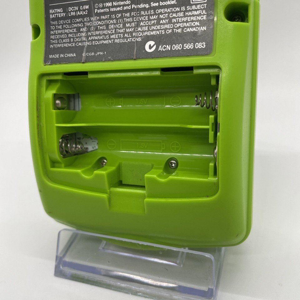 Nintendo Gameboy Color GBC Kiwi Green CGB-001 Handheld Console TESTED ...