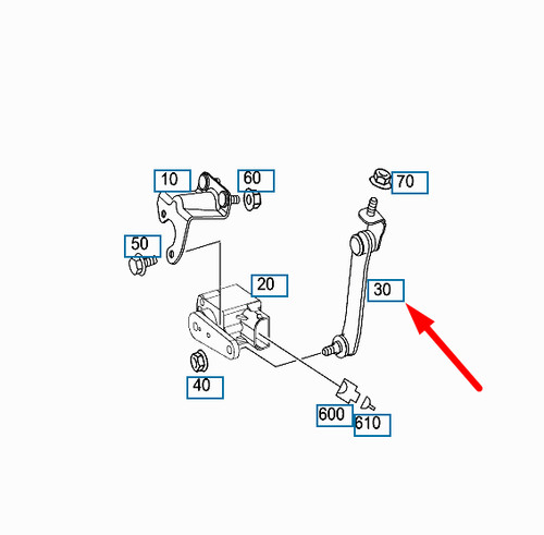 NEW MERCEDES-BENZ E-CLASS W211 LEVEL SENSOR BAR A2193230016 OEM | eBay