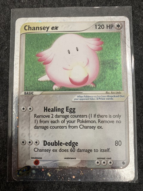 Pokémon TCG Chansey ex EX Ruby and Sapphire 96/109 Holo Ultra Rare for ...