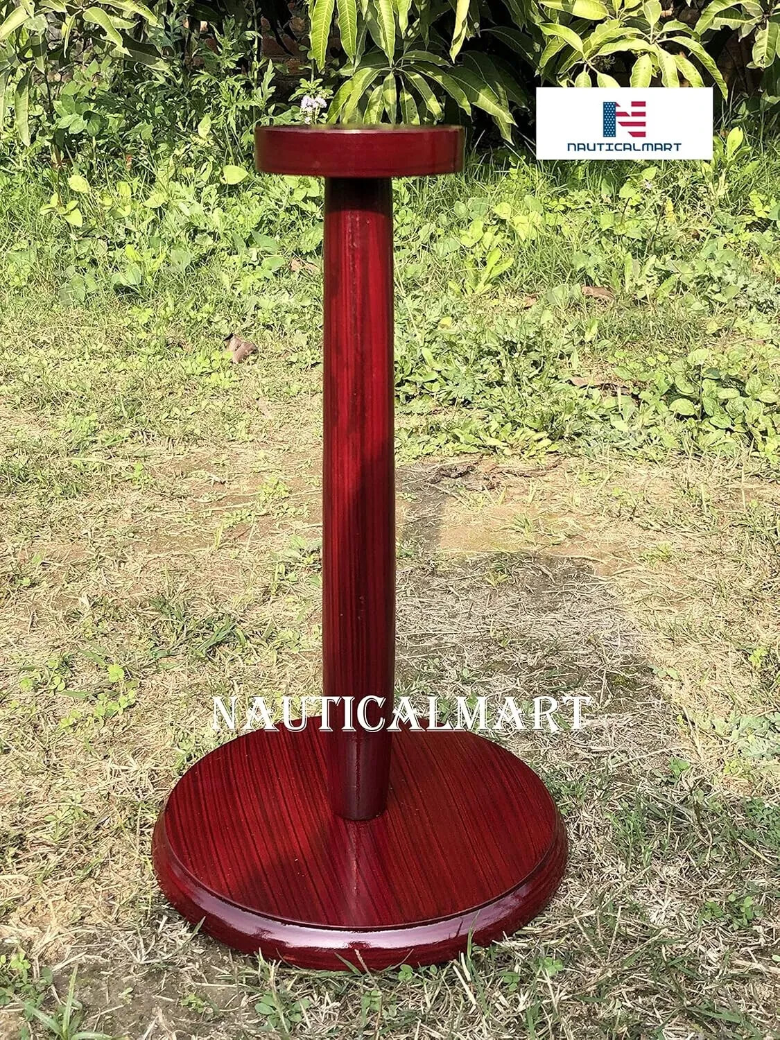 Wooden Helmet Stand Sturdy Handmade Foldable Large For Vintage Helmets ...