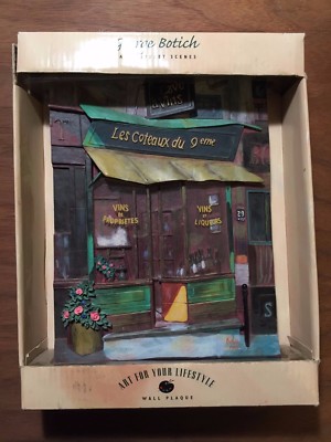 George Botich Paris Street Scenes Wall Plaque | eBay