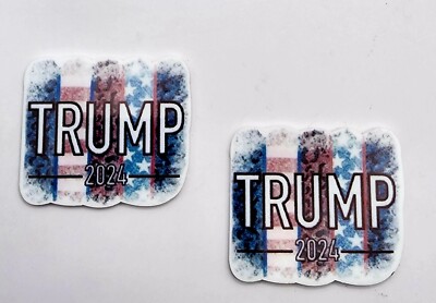 Trump 2024 Charms (hard) For Croc Style Shoes or similar items 2pc | eBay