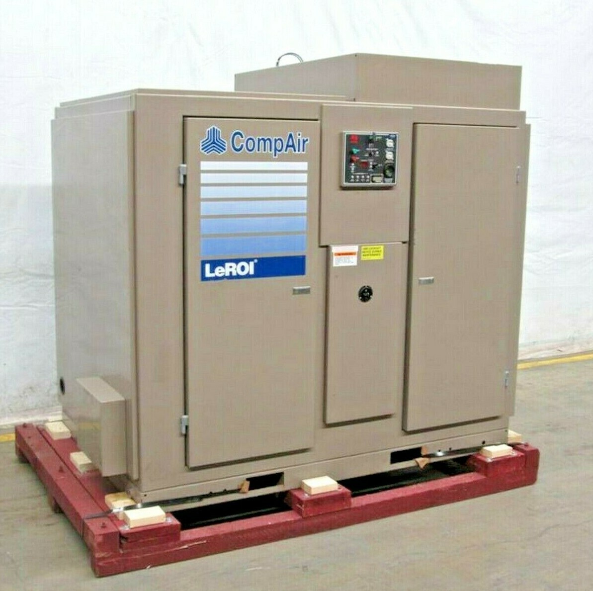 CompAir LeROI Model WE60SSIIAQH air cooled, rotary screw, air ...