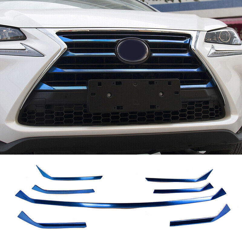 For Lexus NX300h 2015-2017 Blue Steel Front Bumper Mesh Grille Grill ...