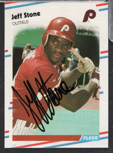 Jeff Stone Phillies Autographed 1987 Topps #532 w/COA 012524NPCD4 | eBay