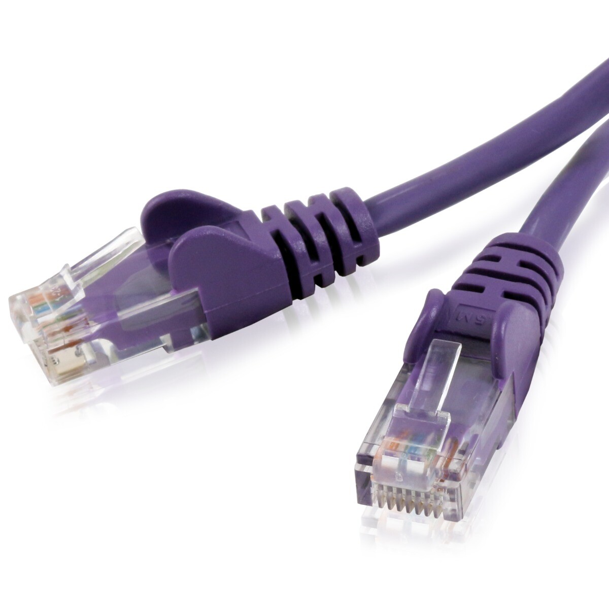 1m Purple ETHERNET CABLE Cat5e Network Internet Games TV PC Computer ...