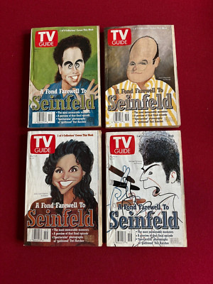 1998, Seinfeld, TV Guide Set of (4) No Labels!! (Scarce / Vintage) | eBay