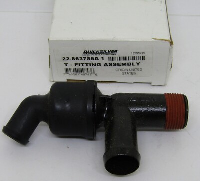 New Quicksilver Mercury Marine Boat OEM T Fitting Assembly Part No. 22 ...