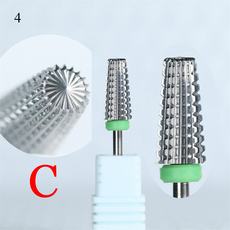 Electric Rotary File Drill Bits Head Manicure Ceramic Carbide Nail Art ...