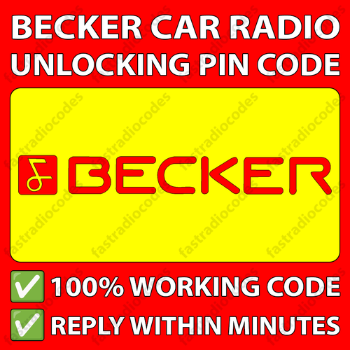 BECKER CAR RADIO UNLOCKING CODE HARMAN MERCEDES BENZ PORSCHE FERRARI ALPINE | eBay