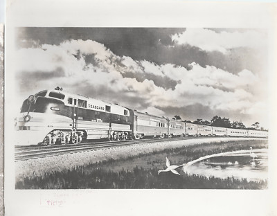 Seaboard Coast Line RR Locomotive #3006 Train "Silver Meteor" 8"x10 ...