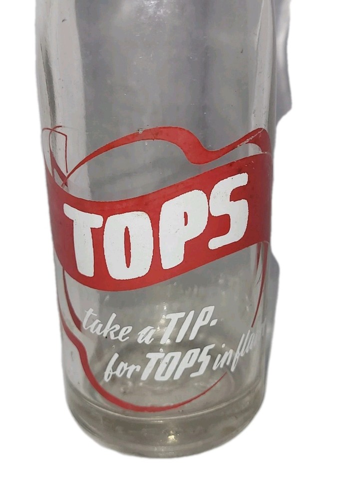 Vintage TOPS Beverage Glass Bottle Decatur IL. Bottling Works | eBay