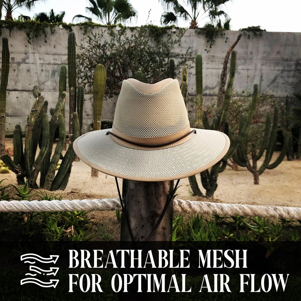 Henschel Aussie Mesh Breezer Hat - Packable Sun Protection for Outdoor ...