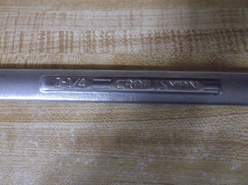 Craftsman Tools 1-1/4" SAE Combination Wrench 12 Point -V- 44708 Forged ...