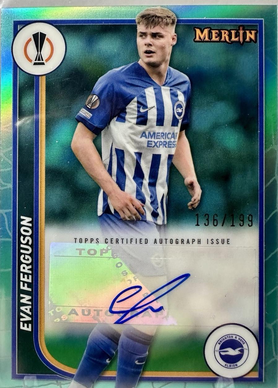 2023-24 Topps Merlin Uefa Club Competitions - Autographs Evan Ferguson ...