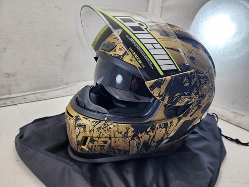 NEW Icon Airform Guardian Full Face Helmet Gold - Size XXL 2XL - *READ ...