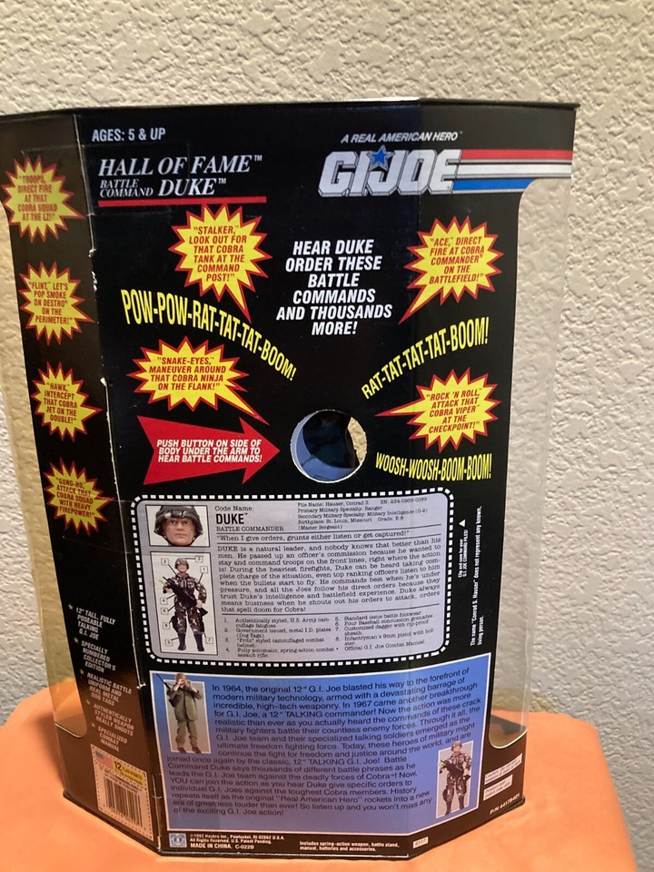GI Joe 1992 Hasbro NIB Electronic Battle Command Duke, Says 1000 Comm ...